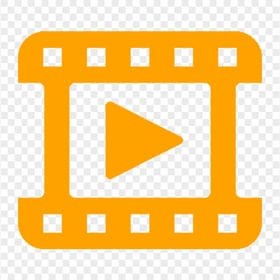 Transparent HD Video Play, Watch Player Yellow Icon | Citypng