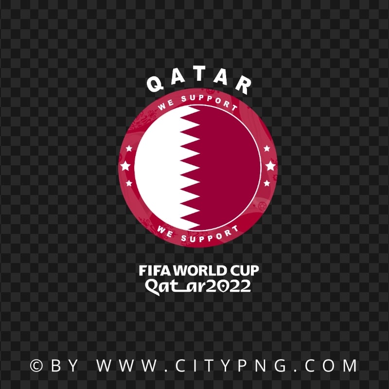 We Support Qatar World Cup 2022 Logo HD PNG | Citypng