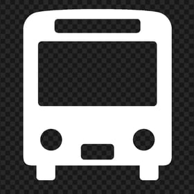 HD Autobus Autocar Front View White Icon PNG | Citypng