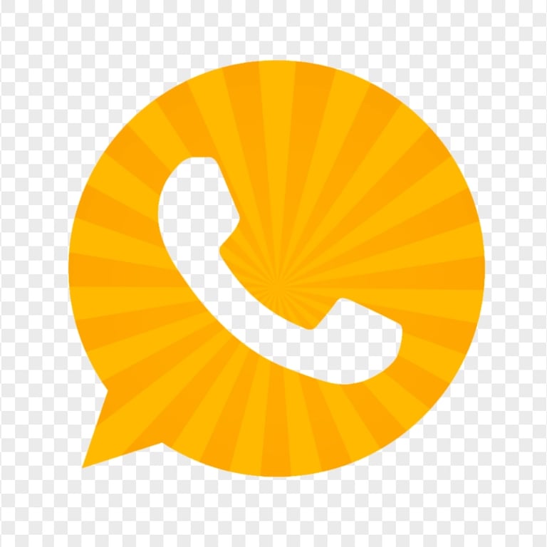 HD Orange Wa Whatsapp App Logo Icon PNG | Citypng