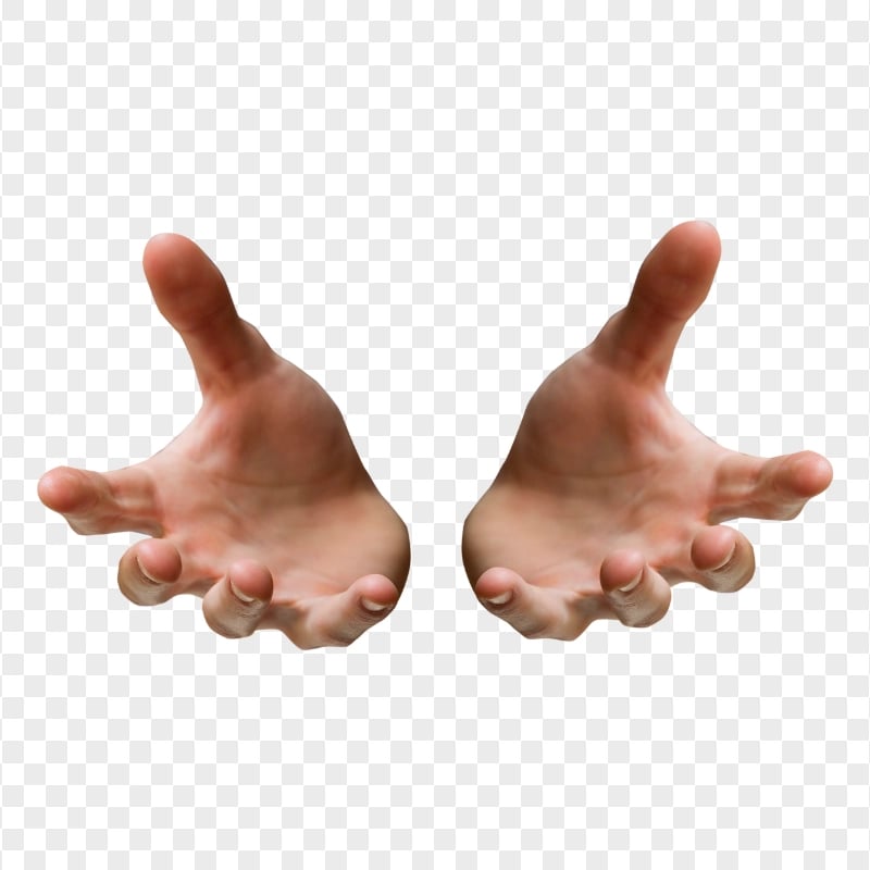 HD Male Open Hands Receiving PNG | Citypng