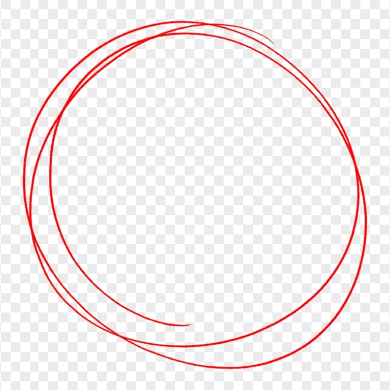 Doodle Sketch Lines Red Circle Transparent PNG | Citypng