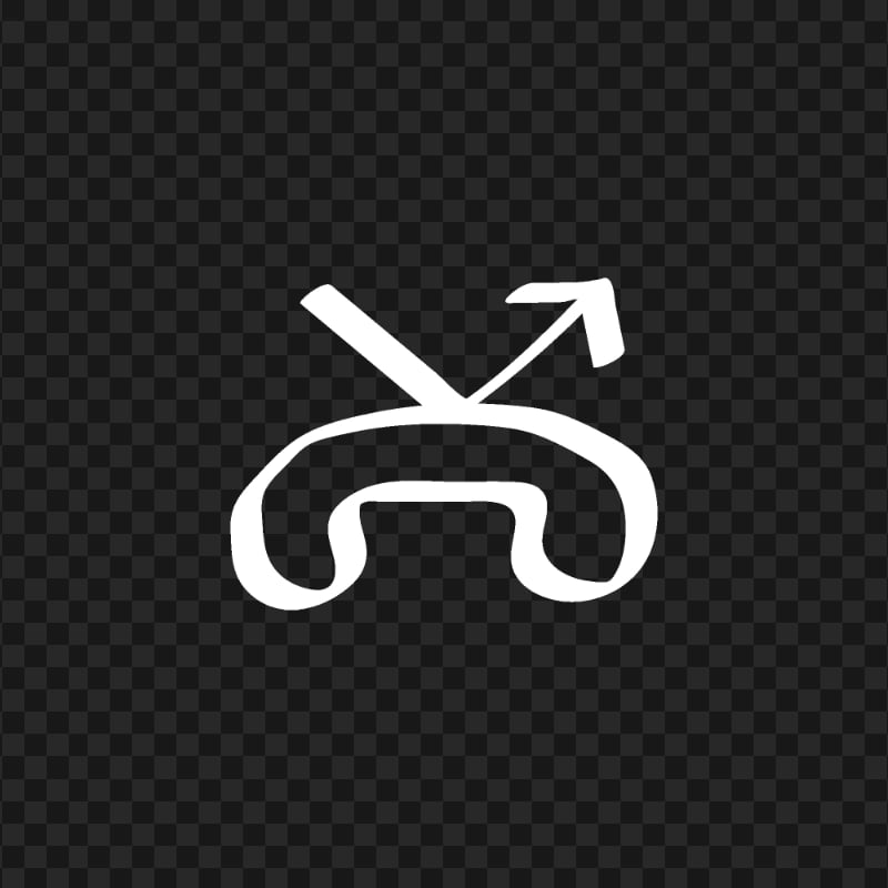HD White Hand Draw Missed Call Phone Icon Transparent PNG | Citypng