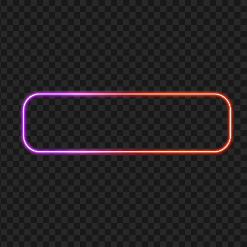 Transparent HD Red & Purple Neon Frame Button | Citypng