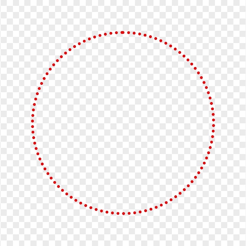 Dotted Red Circle PNG Image | Citypng
