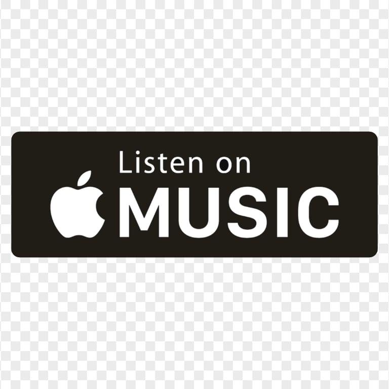 HD Listen On Apple Music Button Logo PNG | Citypng