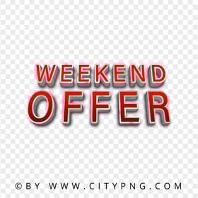 HD Weekend Offer Gold Logo Sign Transparent PNG | Citypng