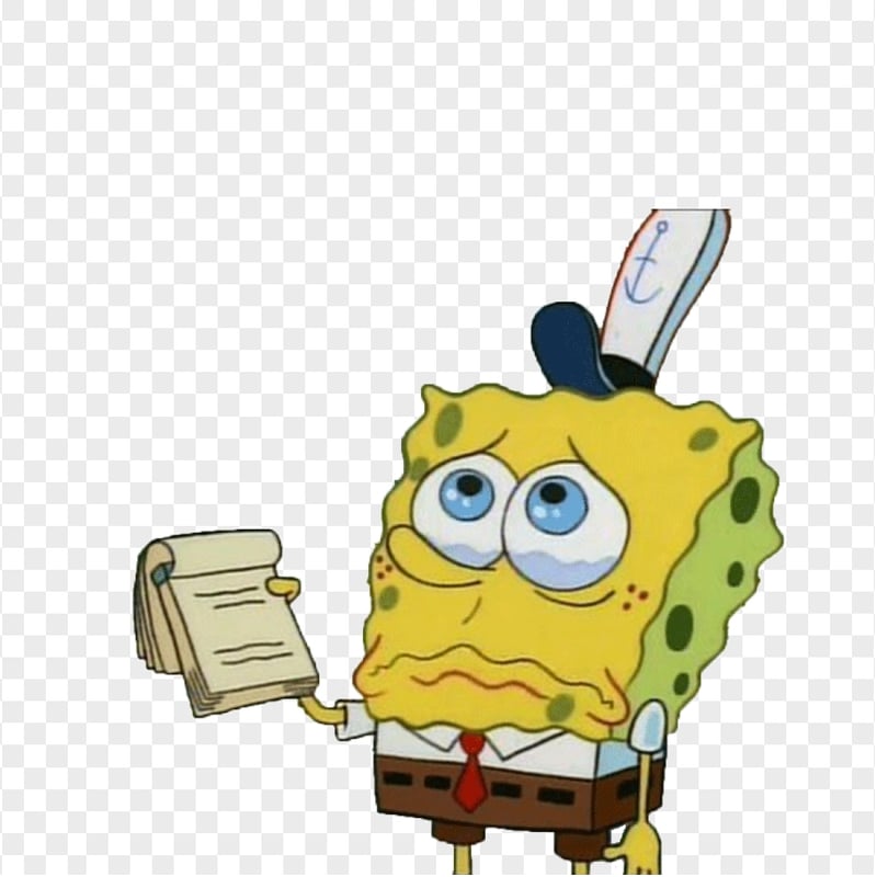 HD Spongebob Crying Character Transparent PNG | Citypng