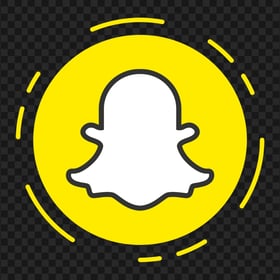 HD Circular Round Red Snapchat Logo Icon PNG Image | Citypng