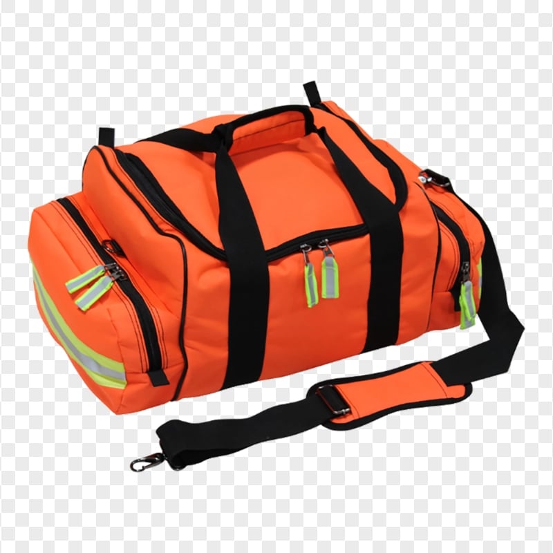 Orange Rescue Medical Emergency First Aid Kit Bag | Citypng