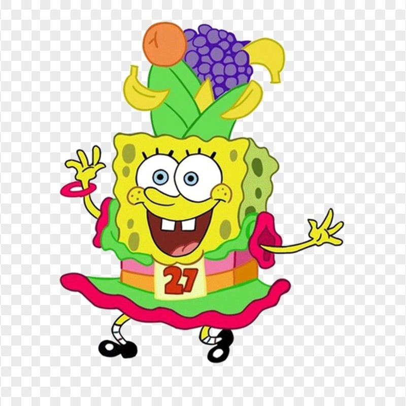 HD Spongebob Dancing In Carnival Charactrer Transparent PNG | Citypng