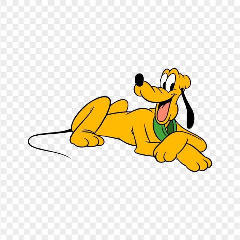 Cartoon Walt Disney Pluto Laying Down Image PNG | Citypng