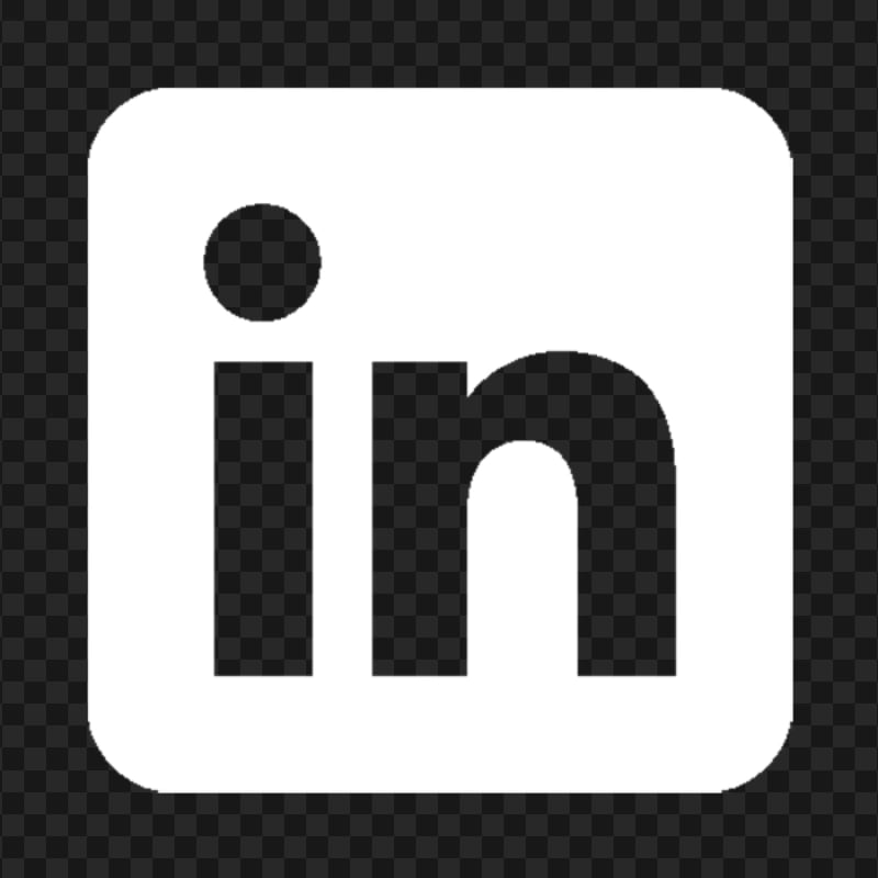 LinkedIn Square White Icon Transparent PNG | Citypng