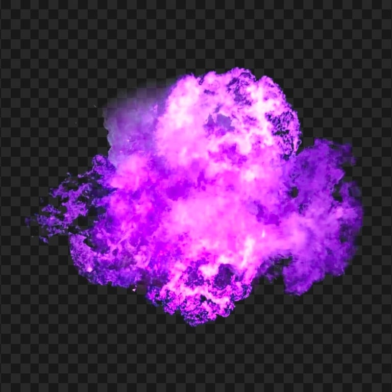 FREE Purple Fire Explosion Without Smoke PNG | Citypng