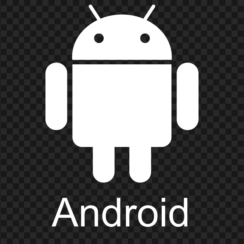 PNG White Android Robot Logo Icon | Citypng