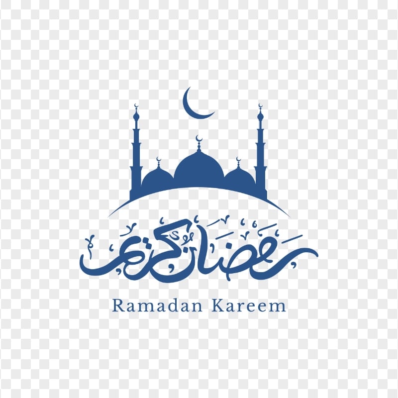 Blue Ramadan Kareem Mosque Moon Logo Icon | Citypng