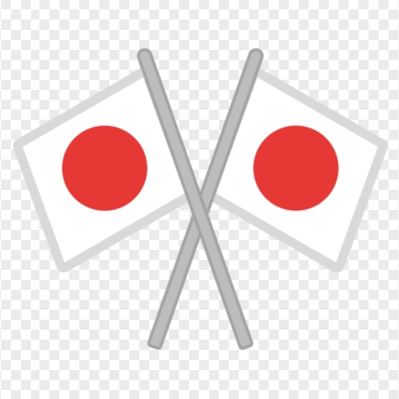 Japan Vector Crossed Two Flags icon | Citypng