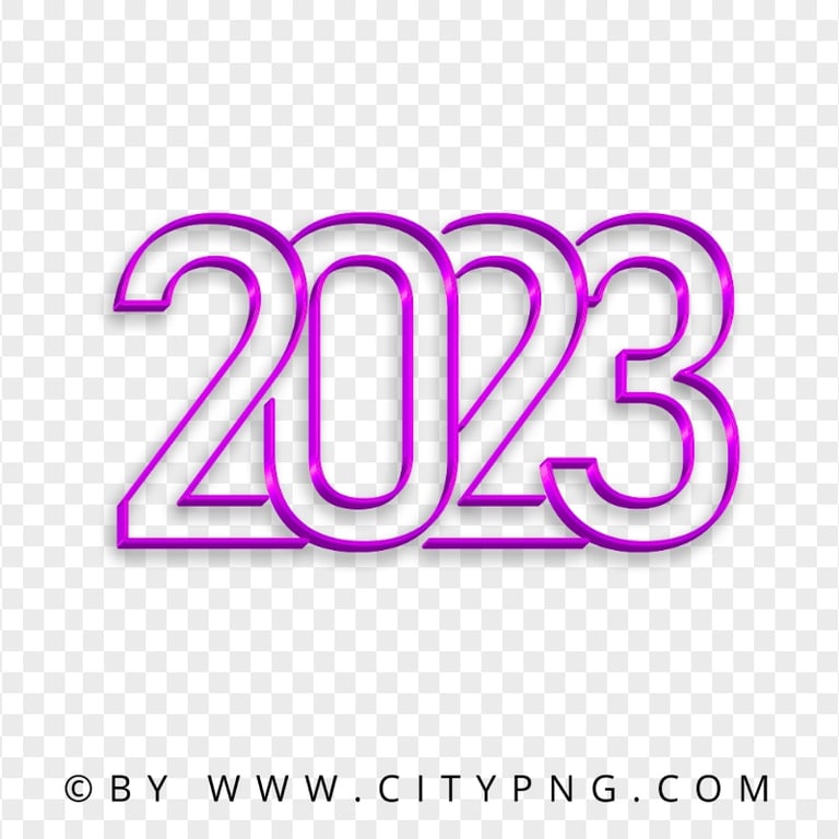 Pink 2023 Glitter 3D Text FREE PNG | Citypng