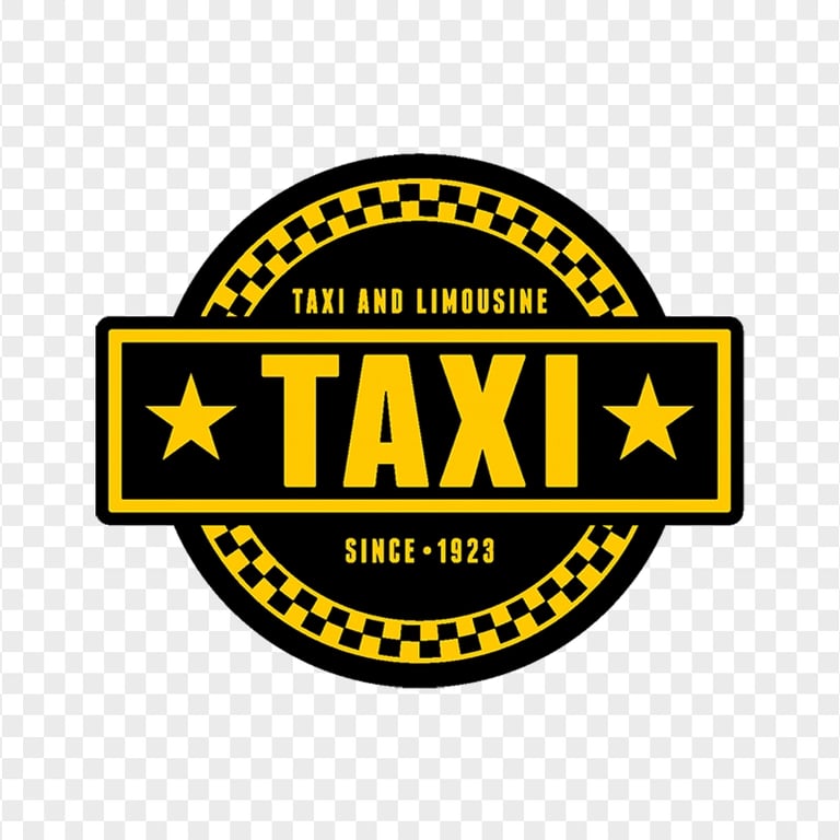 Taxi And Limousine Service Round Logo Sign | Citypng