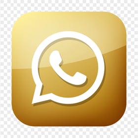 HD Gold Official Whatsapp Wa Watsup Logo Icon PNG | Citypng