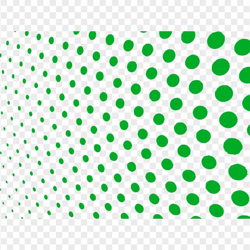 Green Polka Dots Background