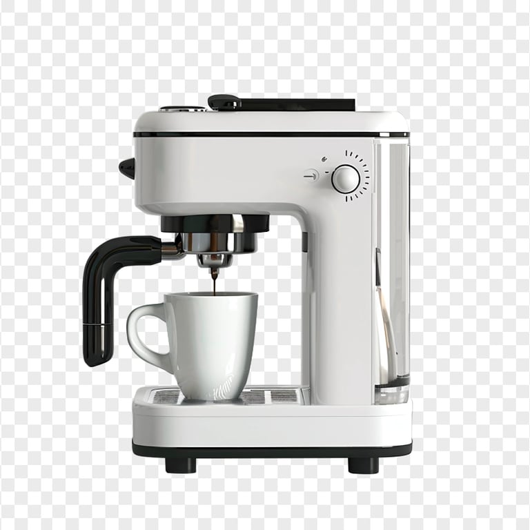 Household Espresso Coffee White Machine HD Transparent PNG | Citypng