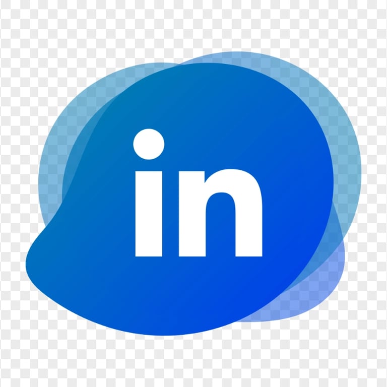 HD Blue Linkedin IN Aesthetic Icon PNG | Citypng