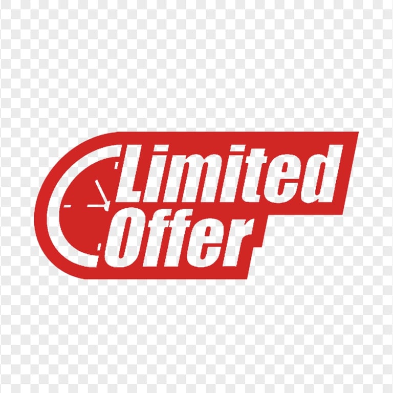 Limited Offer Red Label Sign Logo PNG Image | Citypng
