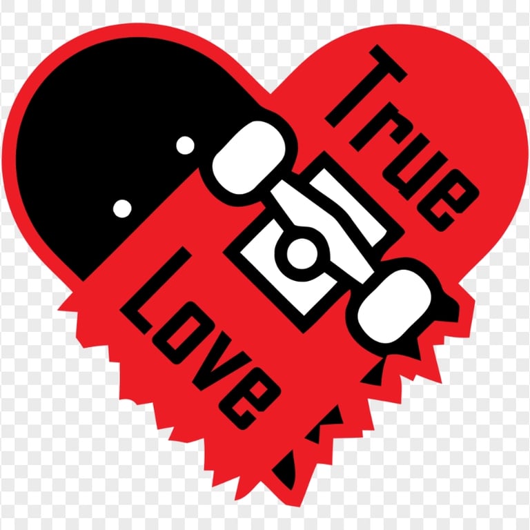 FREE True Love Heart Sign Sticker PNG | Citypng