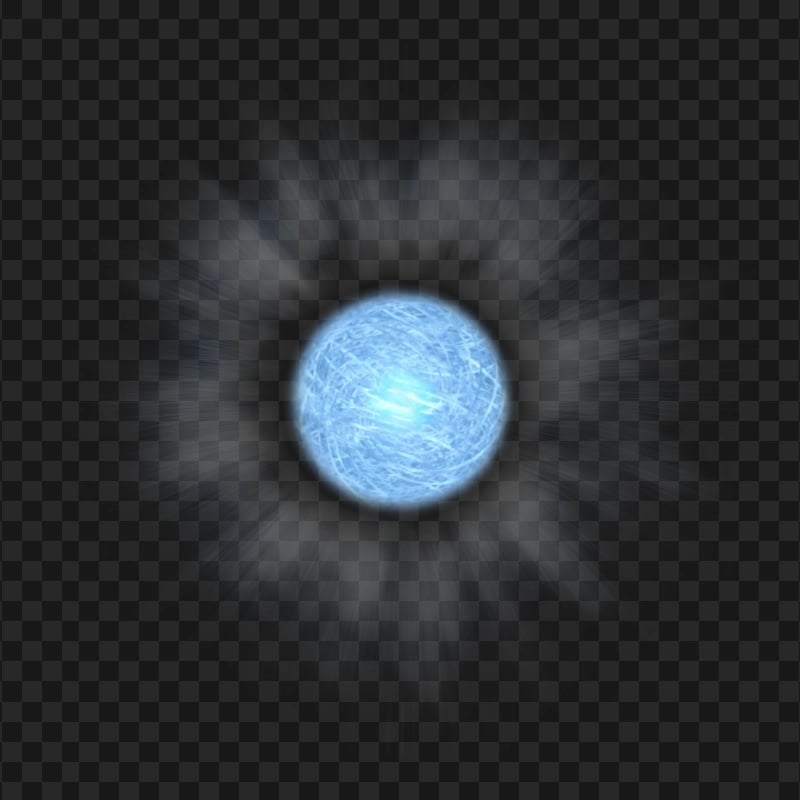 HD Glowing Blue Round Ball Effect PNG | Citypng