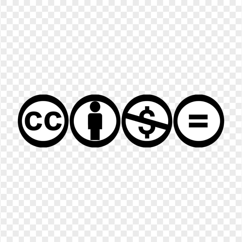 Creative Commons License Icons Image PNG | Citypng