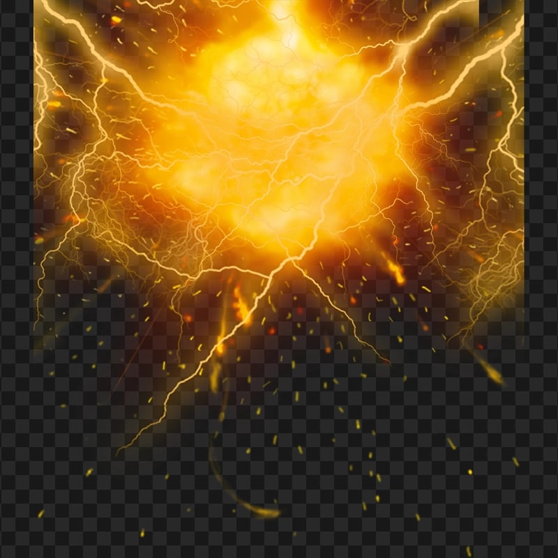 HD Explosion Light Fire Spark Effect Transparent PNG | Citypng