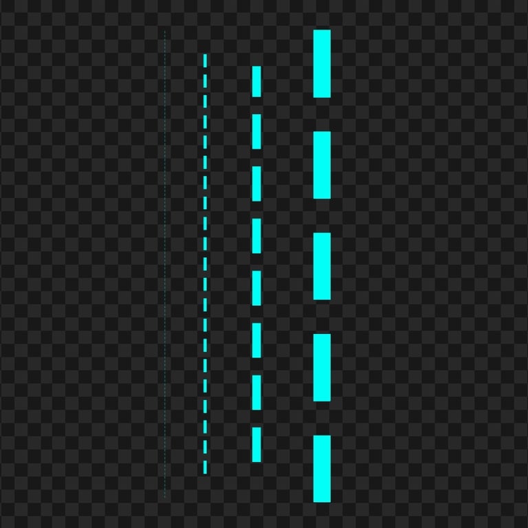 Four Light Blue Dashed Lines PNG Image | Citypng