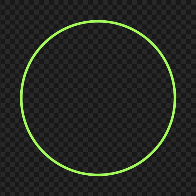 Dark Green Circle Outline