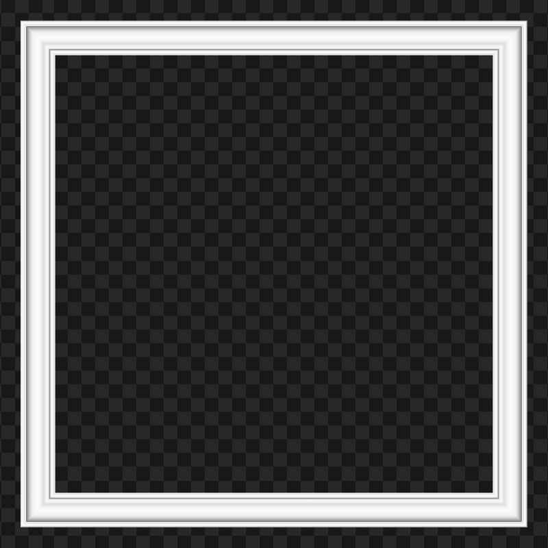 White Wood Square Frame PNG | Citypng