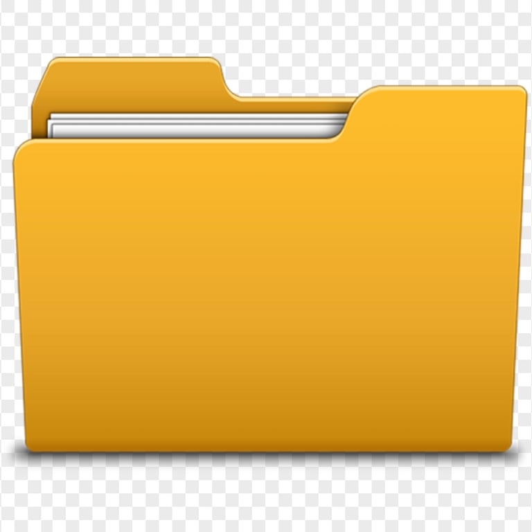 Yellow Computer Folder Icon Download PNG | Citypng