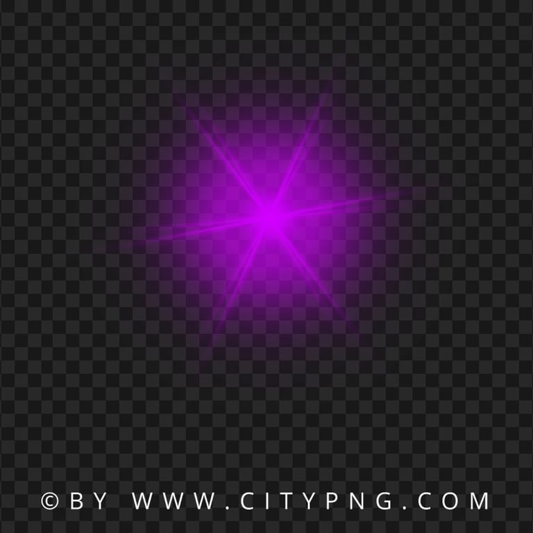 Purple Star Lens Flare Effect Transparent PNG | Citypng