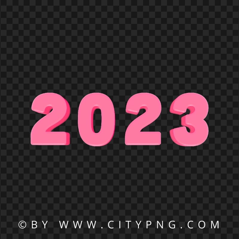 Pink Cream 2023 Text Number PNG IMG | Citypng