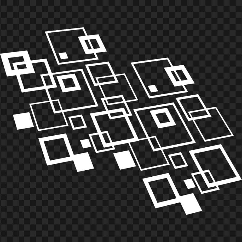 Abstract Squares White Geometric Transparent Background | Citypng