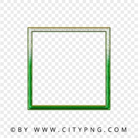 HD Green Neon Square Frame Border PNG | Citypng