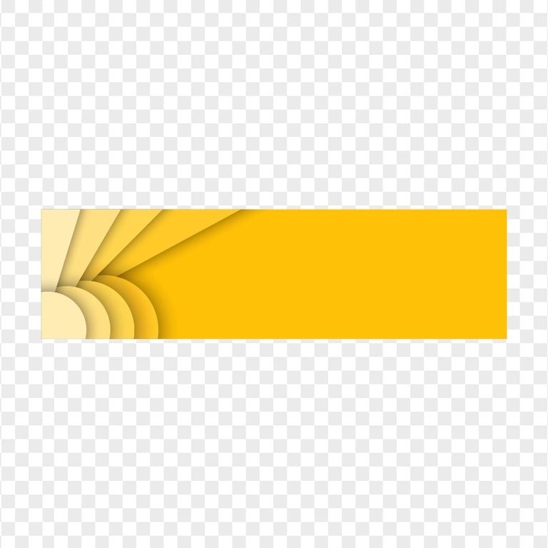 HD Yellow Banner Template Transparent PNG | Citypng