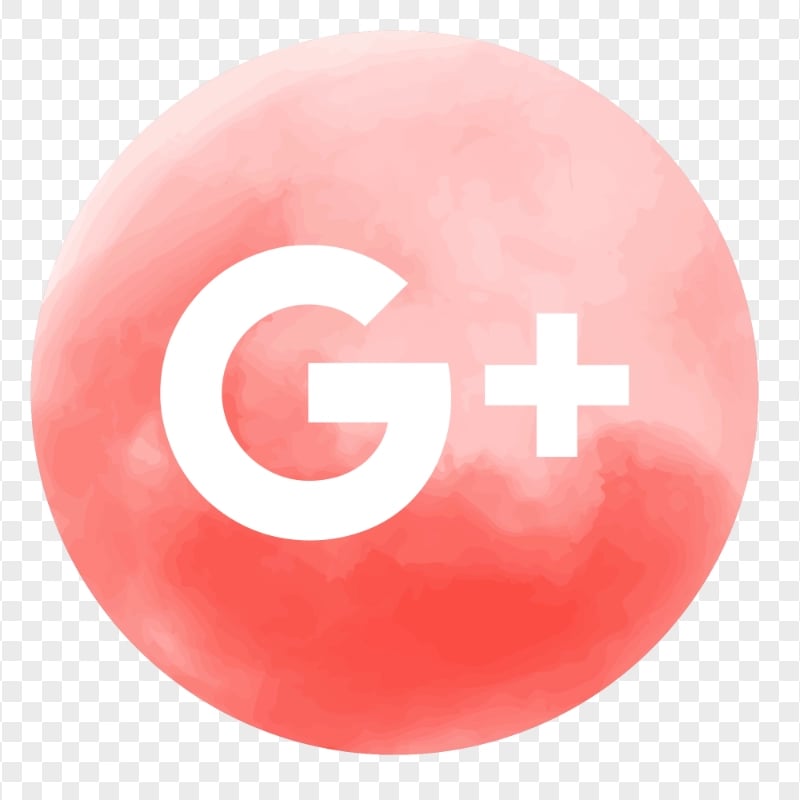Round Google Plus G Social Media Watercolor Style | Citypng