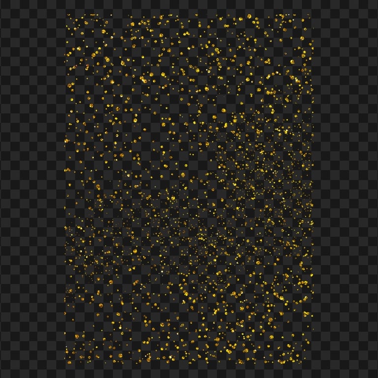 Falling Gold Glitter Effect Transparent PNG | Citypng