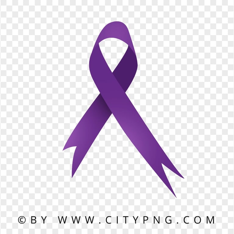 Cancer Ribbon Purple Logo Sign HD PNG | Citypng