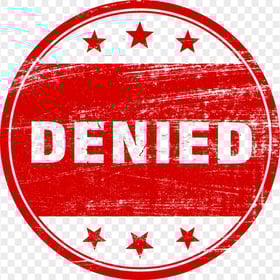 Red Denied Stamp | Citypng