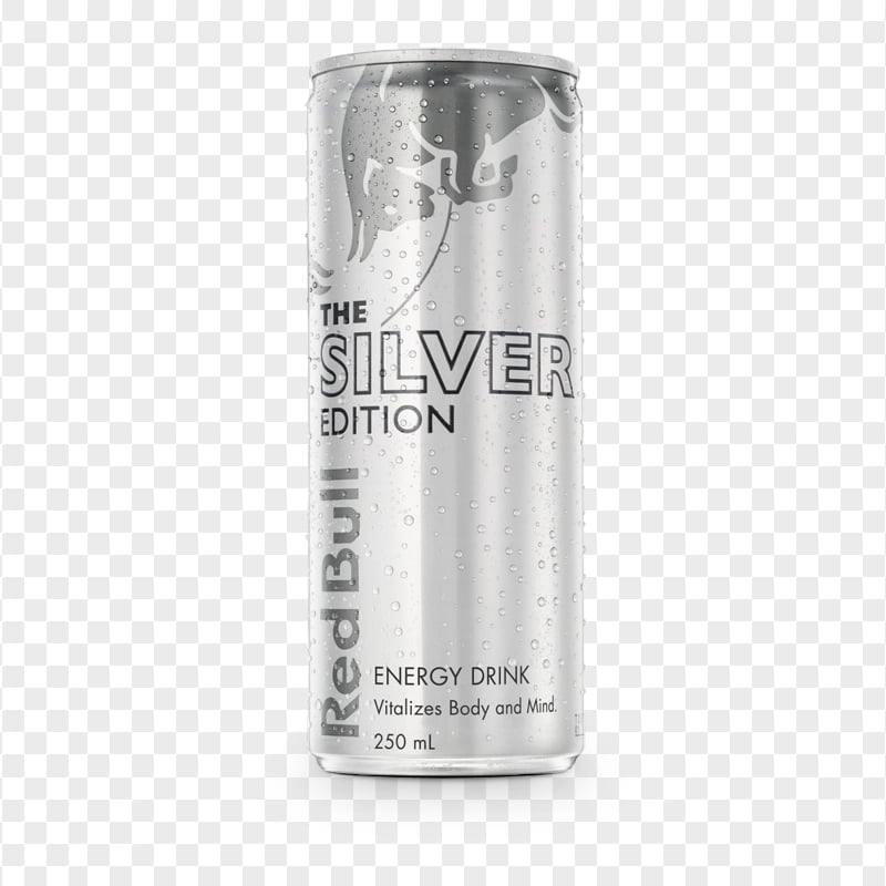 HD Cold Red Bull Silver Edition Can PNG | Citypng
