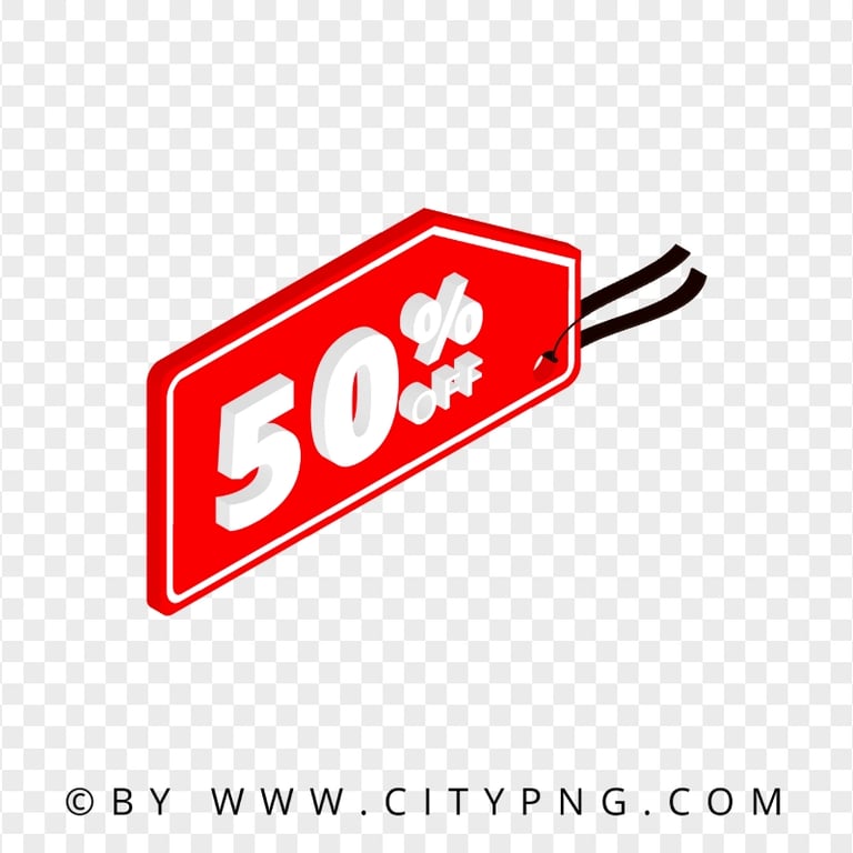 30 Percent Off Red 3D Tag Label Logo Transparent PNG | Citypng