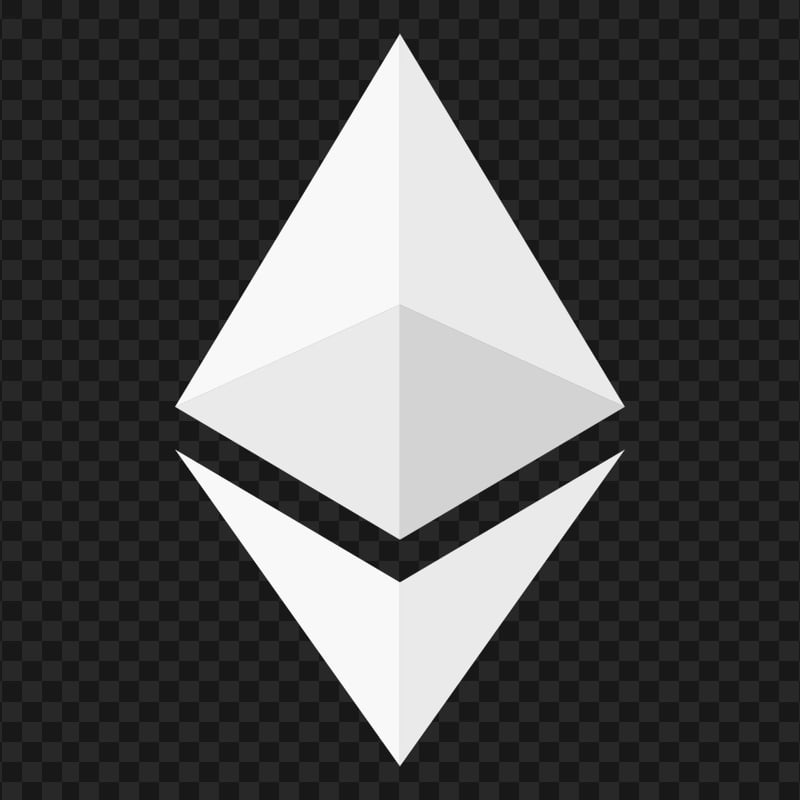 Ethereum ETH White Logo Sign PNG | Citypng
