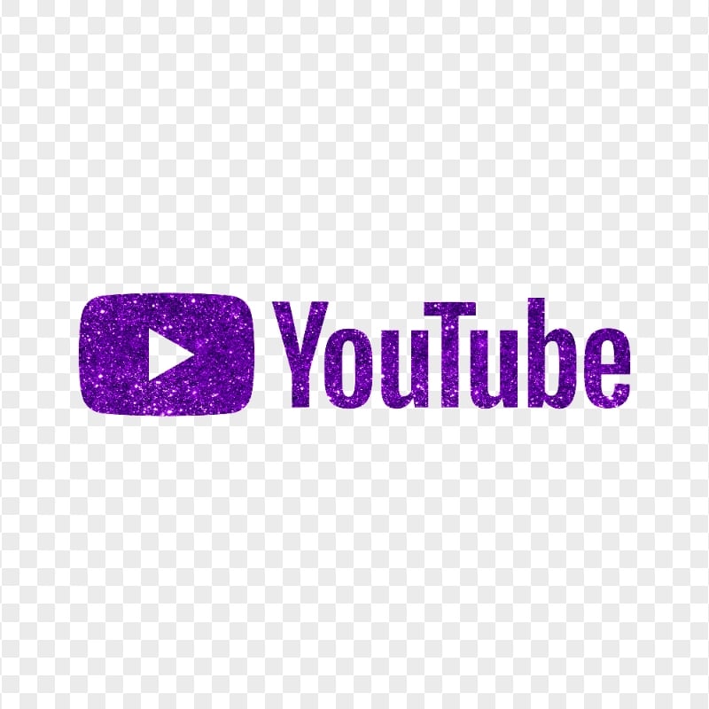 HD Purple Glitter Aesthetic Youtube YT Logo PNG | Citypng