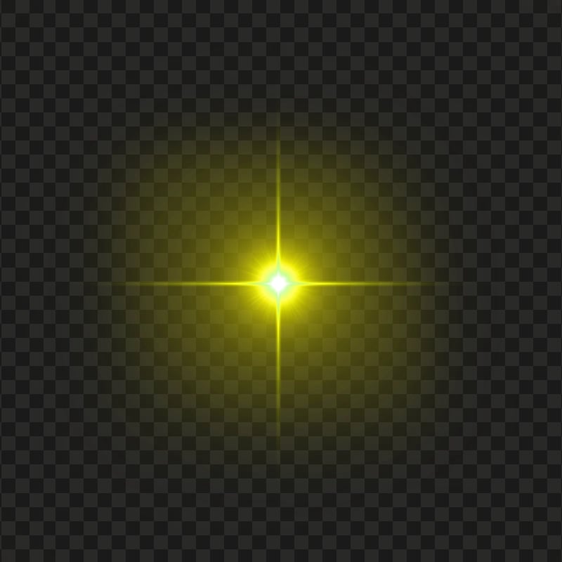 HD Yellow Shine Spark Star PNG | Citypng